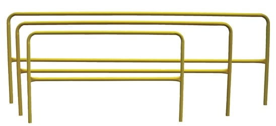 DBI-SALA 7900062 Portable Guardrail 8ft section, steel and powder ...