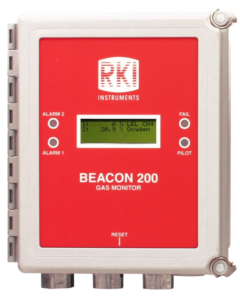 Beacon 200,w/24 VDC strobe/horn for com alm 1 operation,LEL & H2S ...