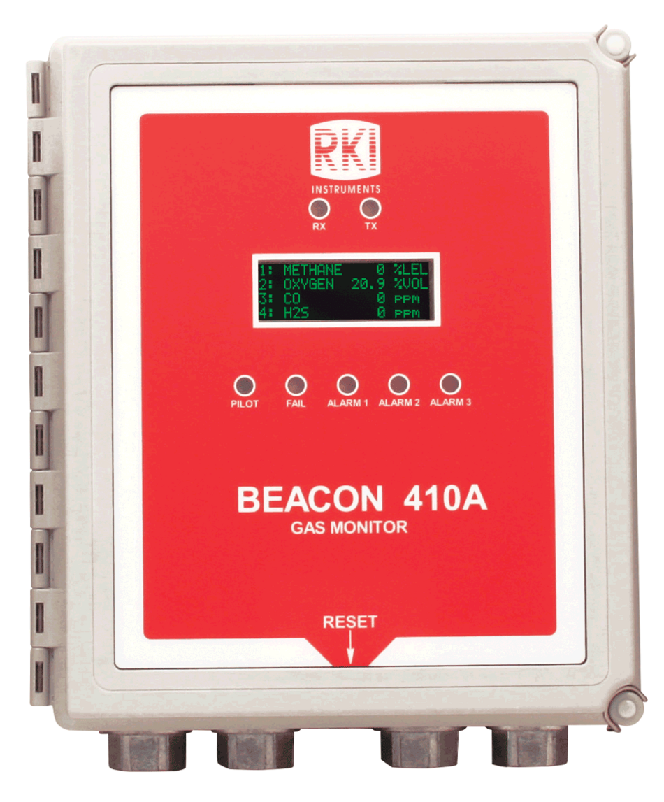 Beacon 410A,basic unit,horn/strobe on top,2 LEL/2 H2S det w/out cables ...