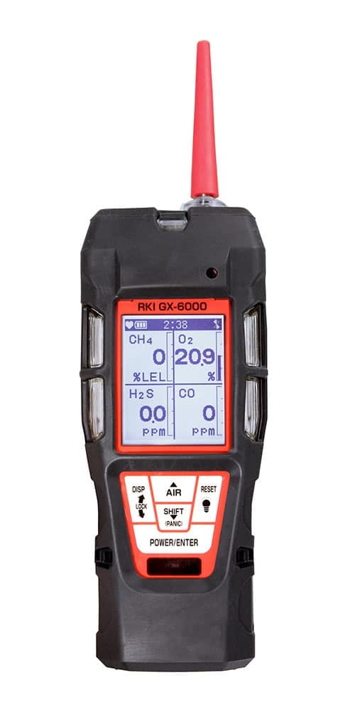 GX-6000,Oxy/H2S/CO/CO2(10,000 ppm),w/alkaline battery pack