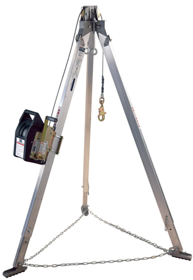 3M Fall Protection Advanced Aluminum Tripod with Salalift II Winch - 7 ...