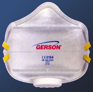 Gerson 6725 FFP1 Respirator Mask With Exhalation Valve 10 per box ...